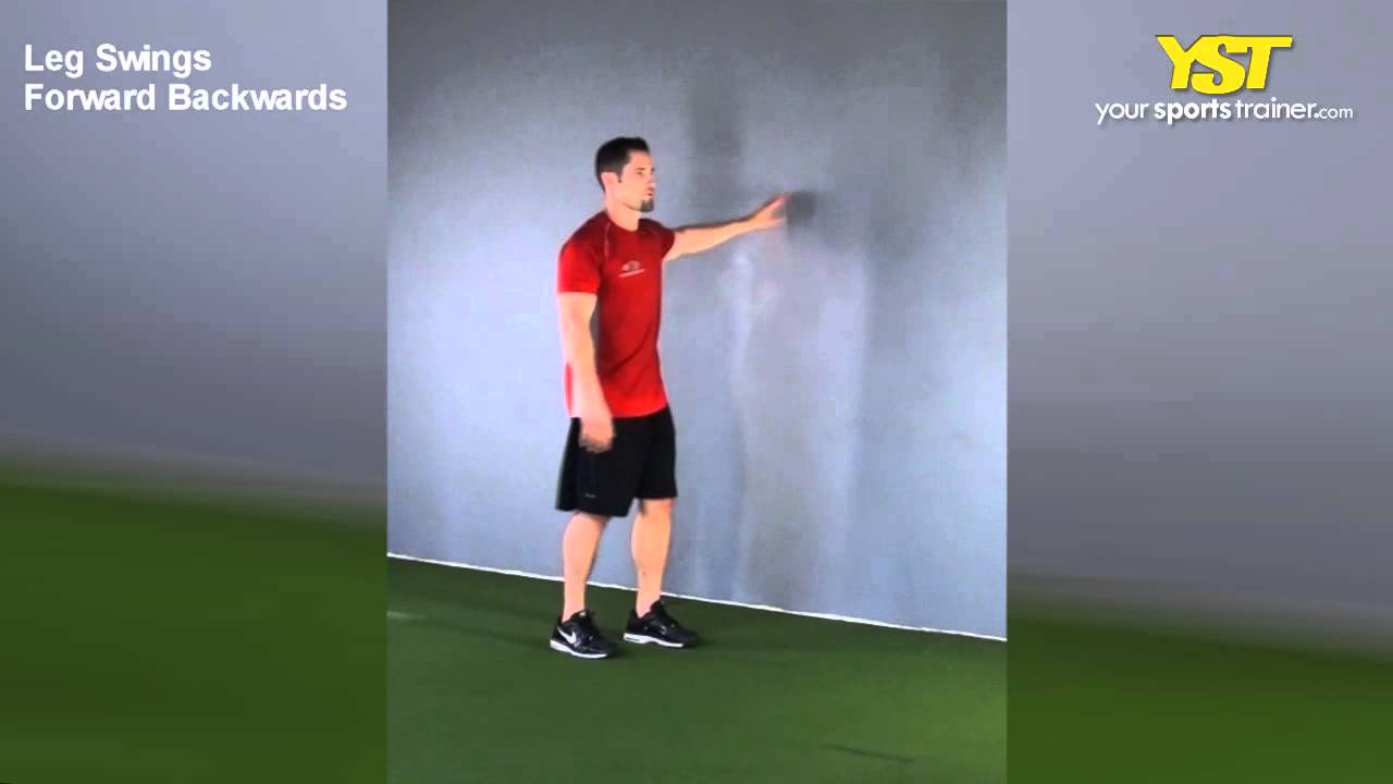 Leg Swings Forward Backwards - YouTube