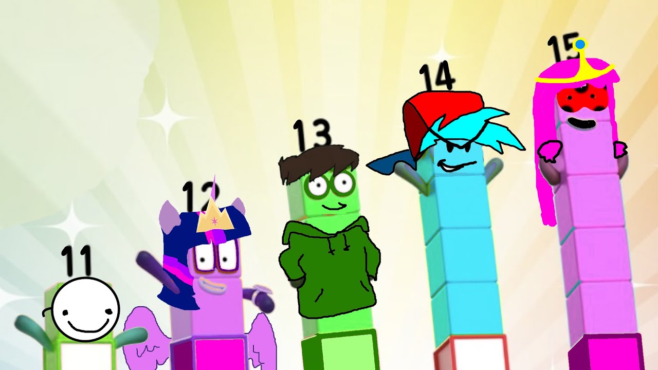 Numberblocks but it's Cartoonblocks - YouTube