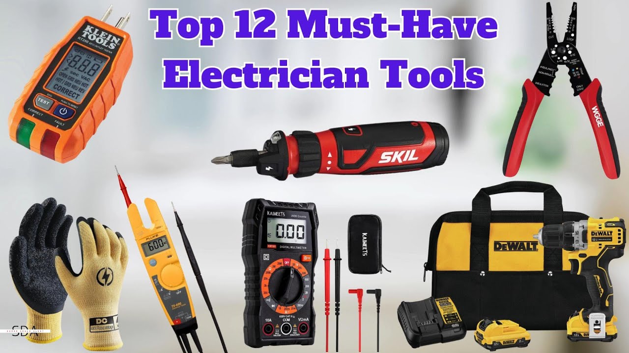 Top 12 Must-Have Electrician Tools - YouTube