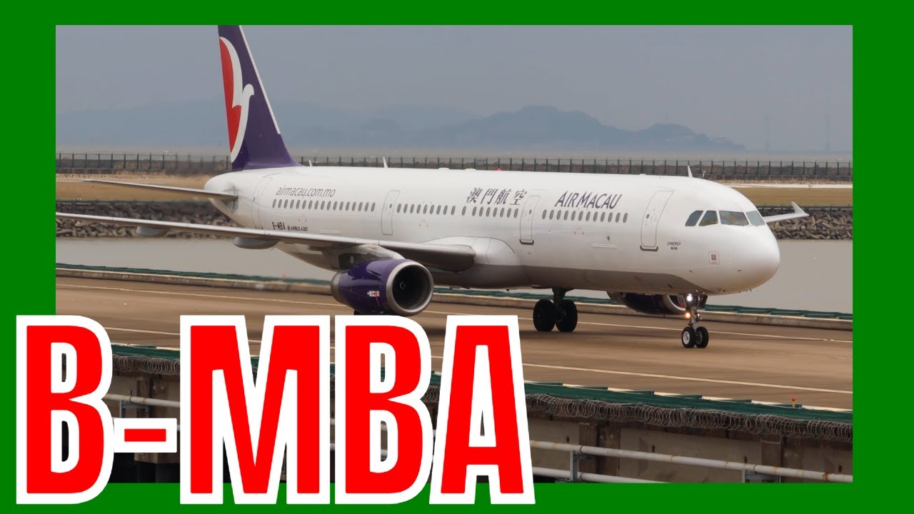 澳門航空客機降落澳門國際機場 Air Macau flight taxiing at Macau International Airport ...