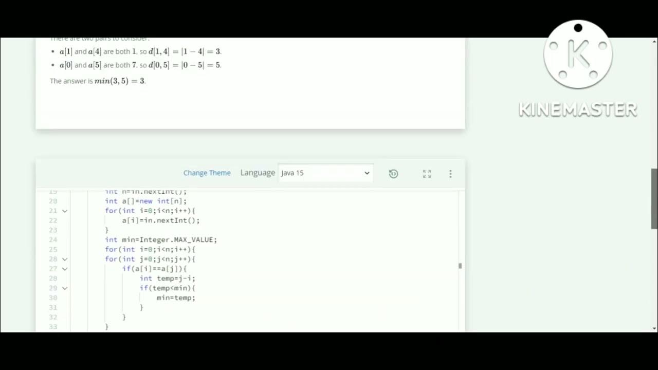 Hackerrank solution || Minimum Distances - YouTube