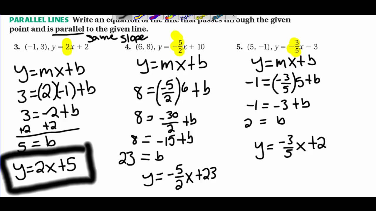 Lesson 5 5 Write Equations Of Parallel And Perpendicular Lines YouTube lesson-5-5-write-equations-of-parallel-and-perpendicular-lines-youtube