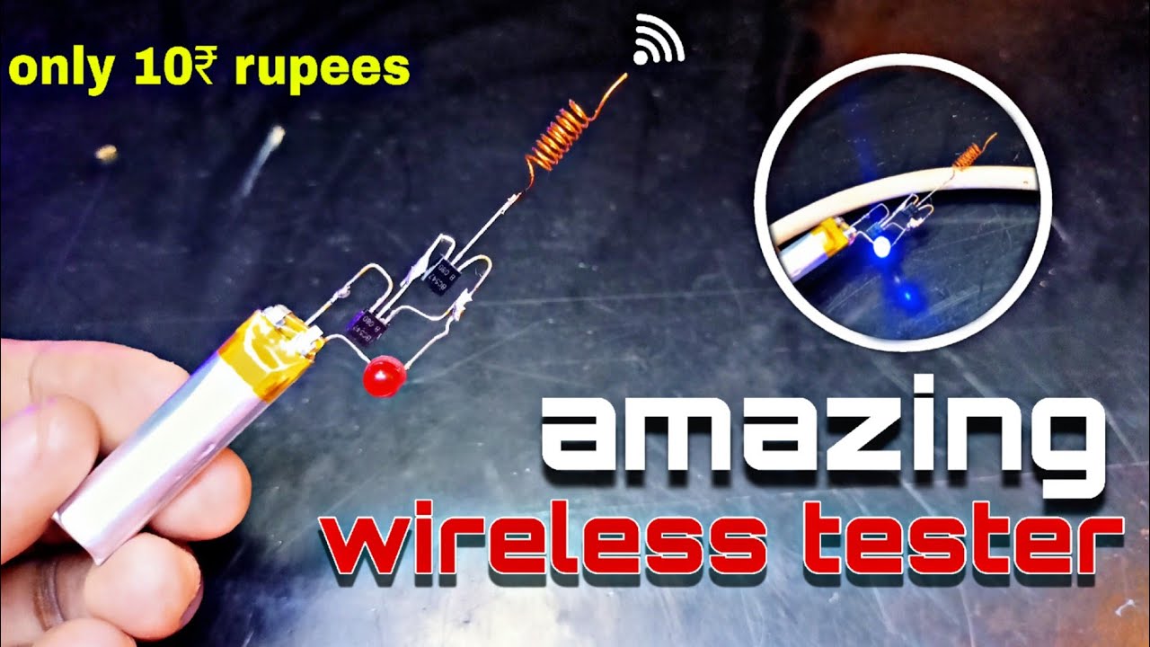 10₹ me banaye amazing wireless tester at home || amazing wireless ...