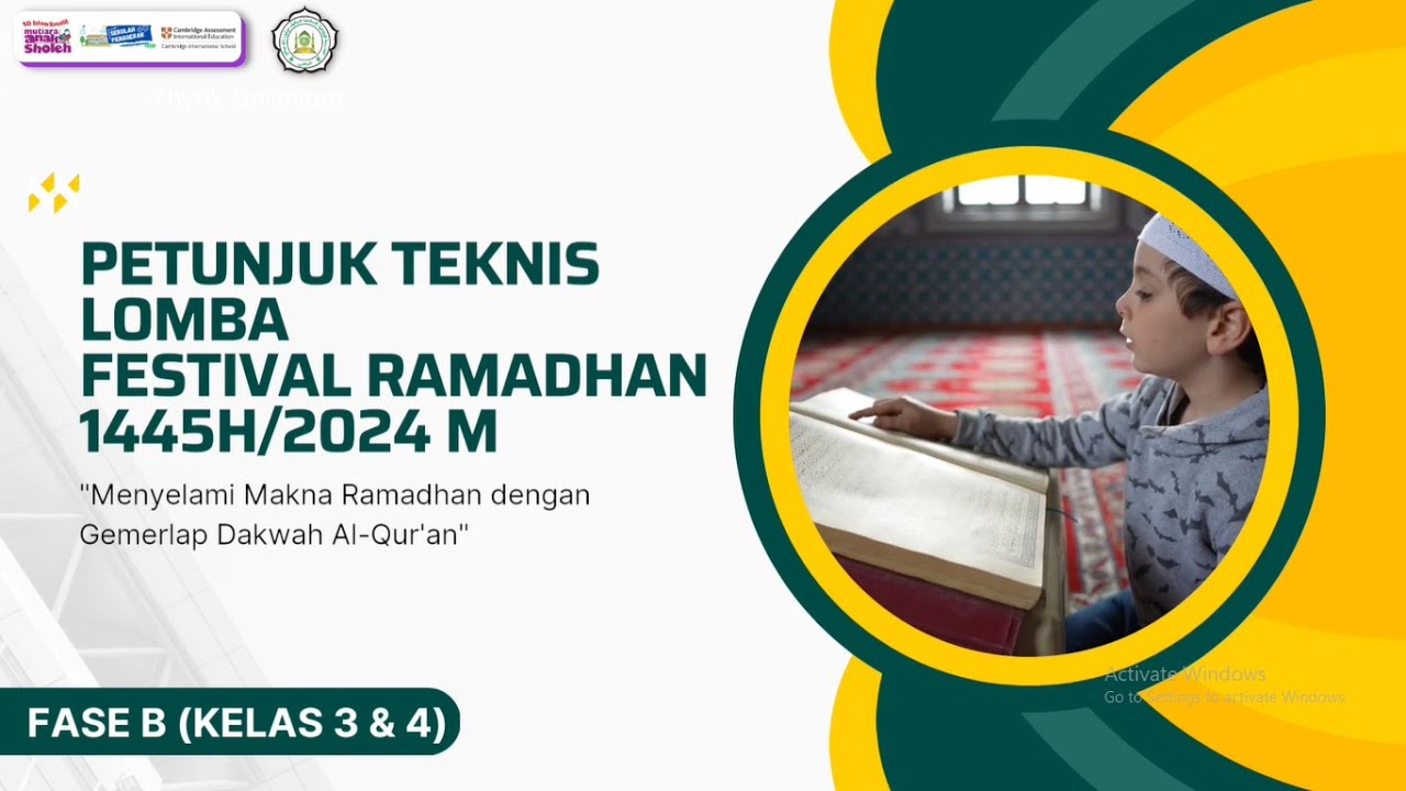 TUTORIAL LOMBA FESTIVAL RAMADHAN FASE B - YouTube