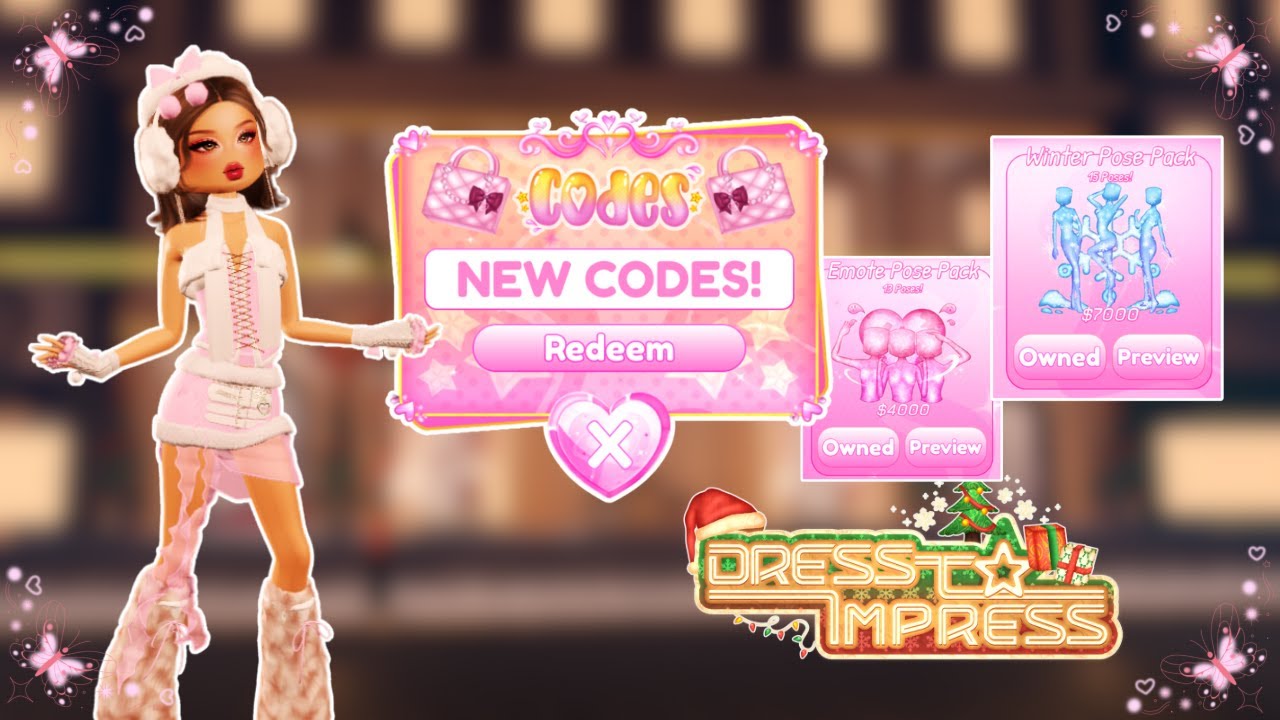 ﾟ | BIGGEST DRESS TO IMPRESS WINTER UPDATE IS OUT NOW! NEW CODES, Poses ...