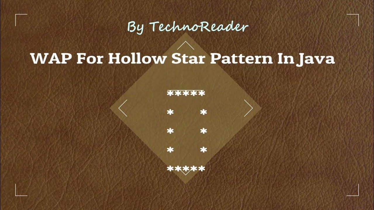 Hollow Square Pattern By Shiva - YouTube