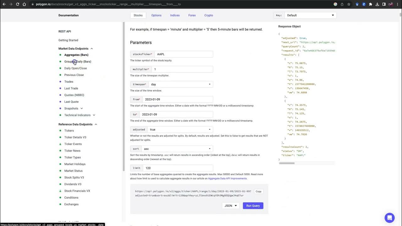 API with headers in Python: Polygon.io stock market data - YouTube