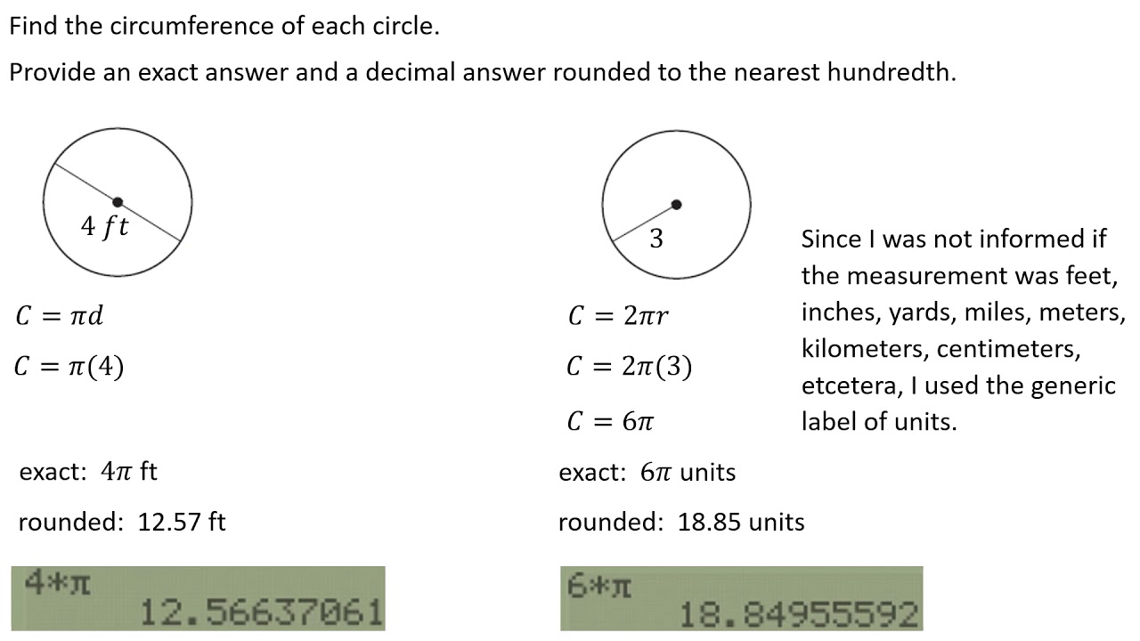 Geo Unit 11 Lesson 2 circumference and arc length - YouTube