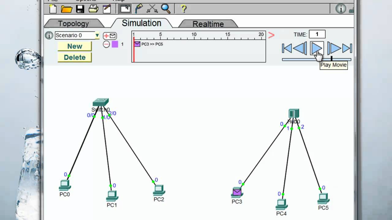 hub y switches - packet tracer 3.2 - YouTube