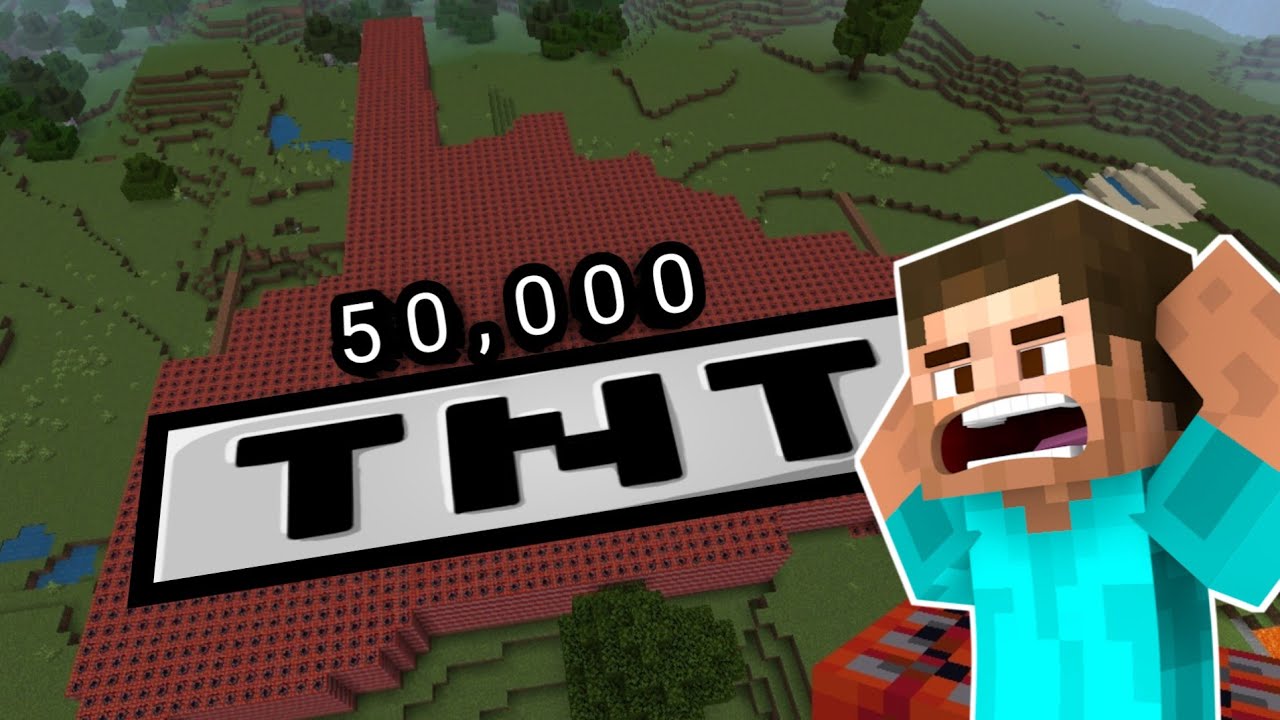 50,000 ---- HUGE MINECRAFT TNT WORLD EXPLOSION | MINECRAFT #3 - YouTube