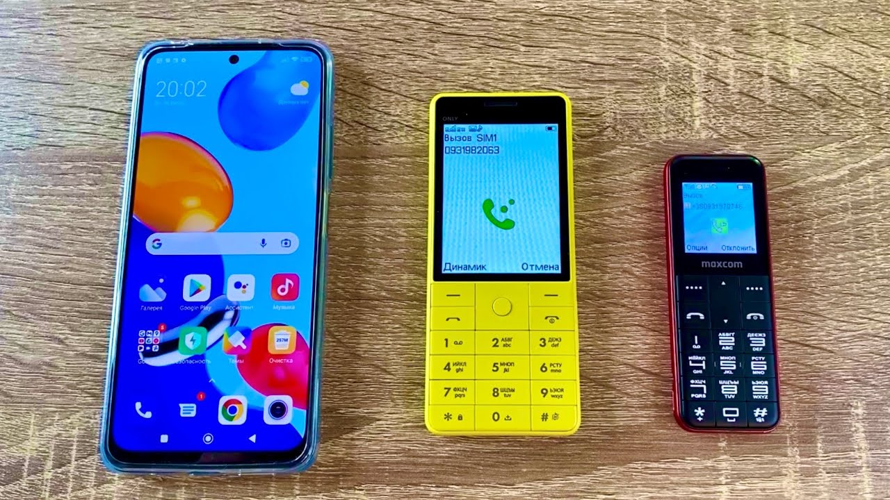 Xiaomi Redmi Note 11 vs BQ Only Yellow vs Maxcom MM111 Incoming call ...