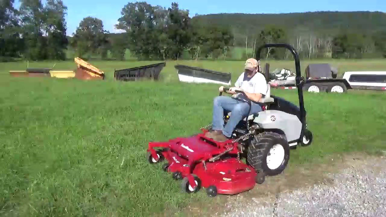 2010 Exmark 60" Front Runner Front Cut Mower Kohler 23HP For Sale - YouTube