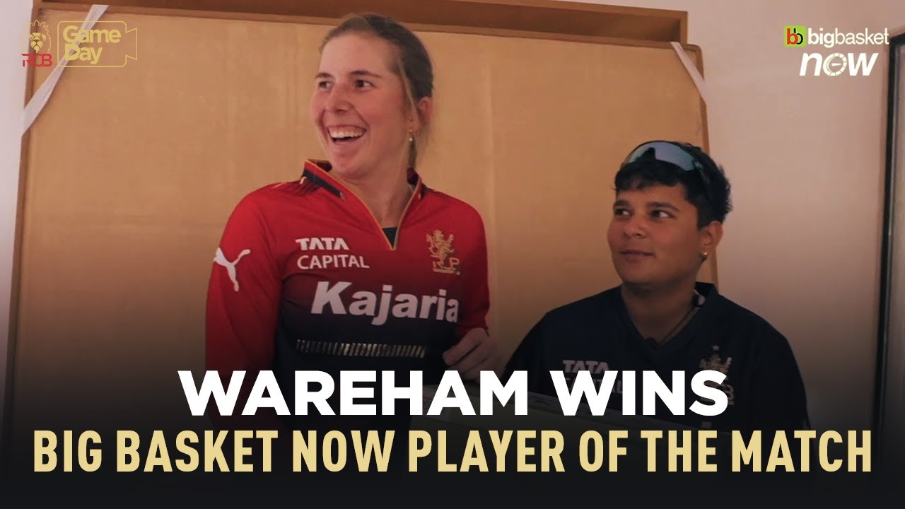 Big Basket Now Player of the Match for #DCvRCB: Georgia Wareham | WPL ...