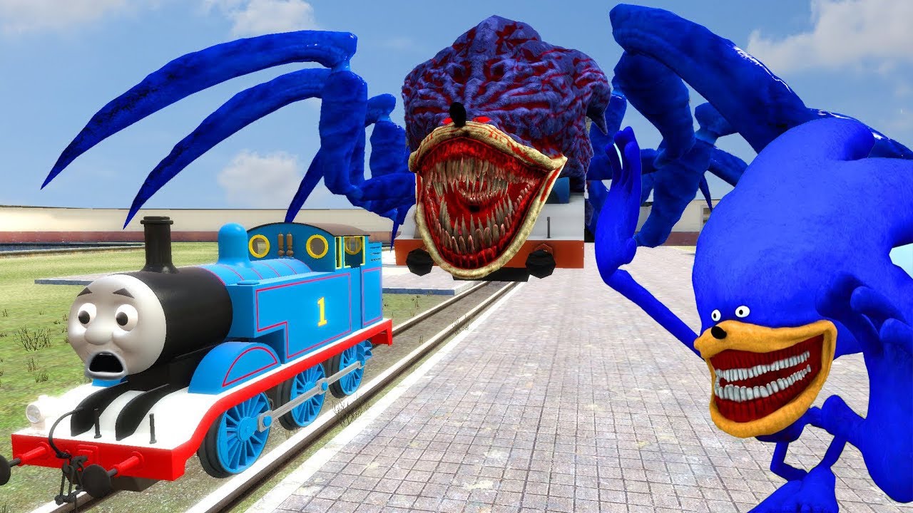 Building a Thomas Train Chased By Cursed Thomas turned into Shin Sonic ...