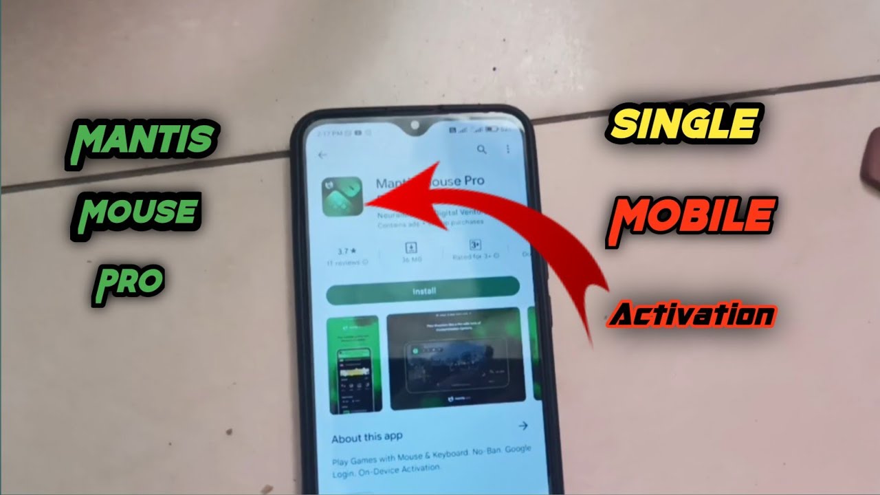 mantis mouse pro single mobile activation |ull solve | Android 11,12 I ...
