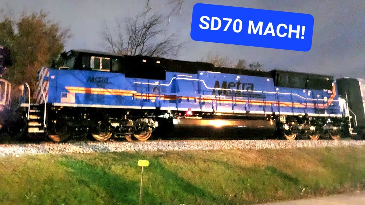 SD70MACH METRA 509 in service on the Milwaukee District North Line ...