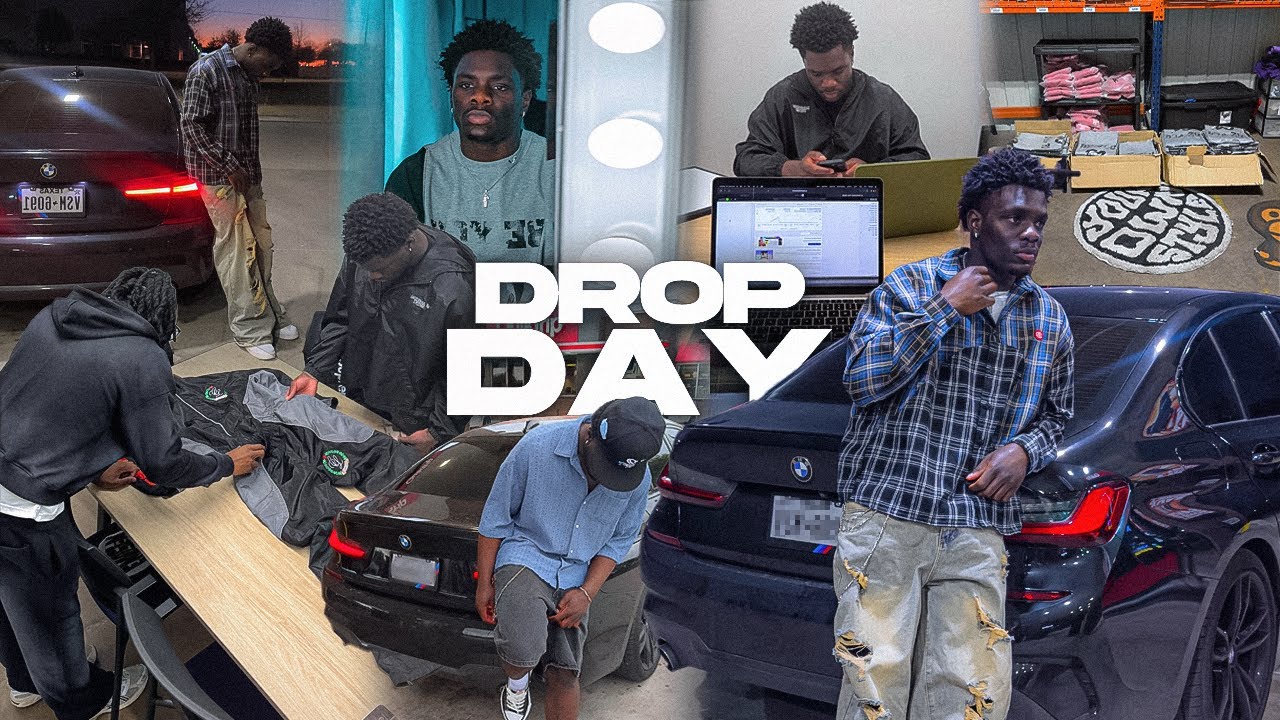 My Clothing Brand Drop Day Went Like This.. - YouTube