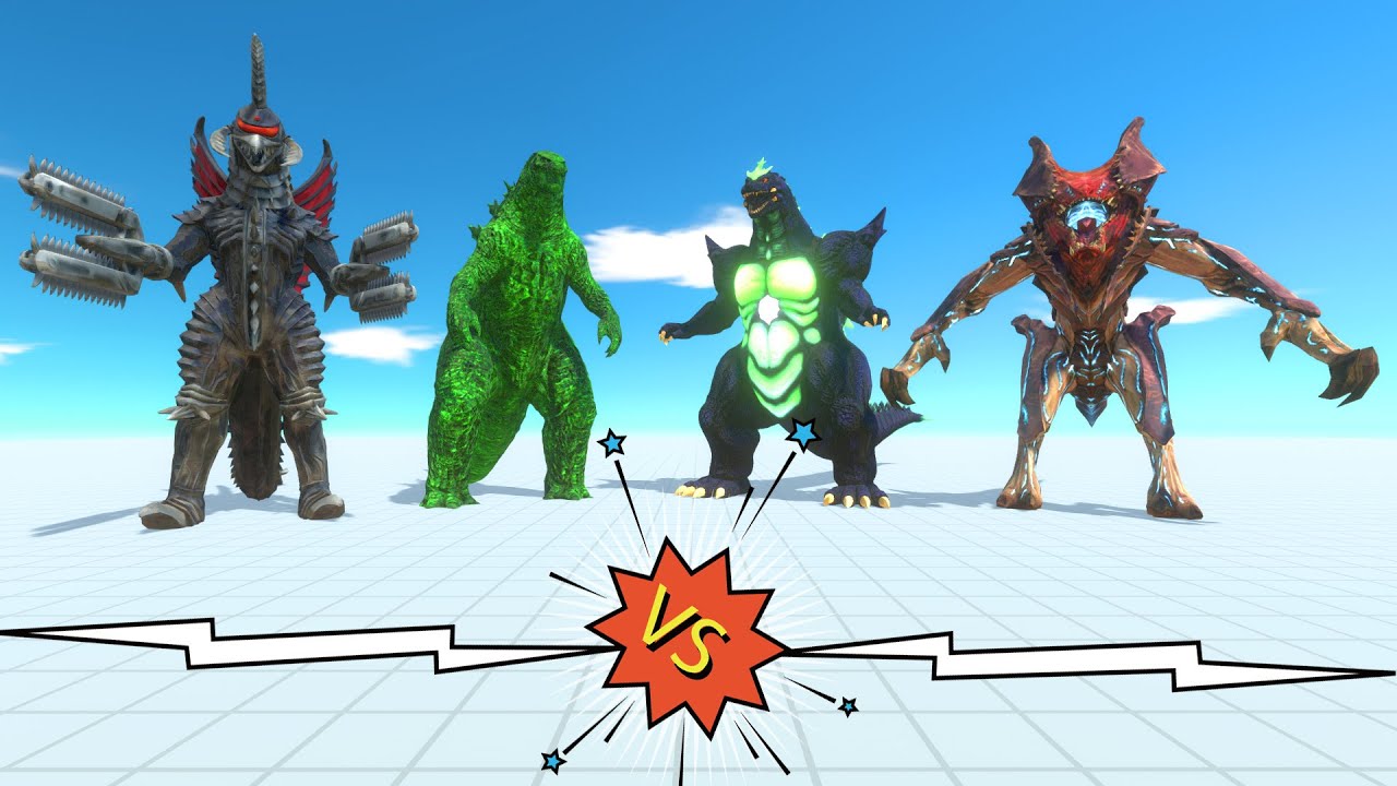 Super Godzilla; Raijin VS Godzilla Green And Gigan Final War - Animal ...