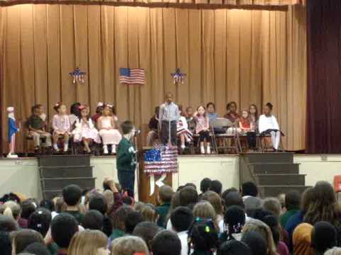 Ahmad Brazelton recites Why I Love America at R.V. Kerr Elementary ...