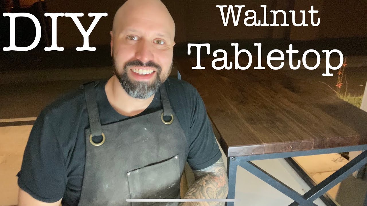 DIY Tabletop | How to build and finish a Solid Walnut tabletop. - YouTube