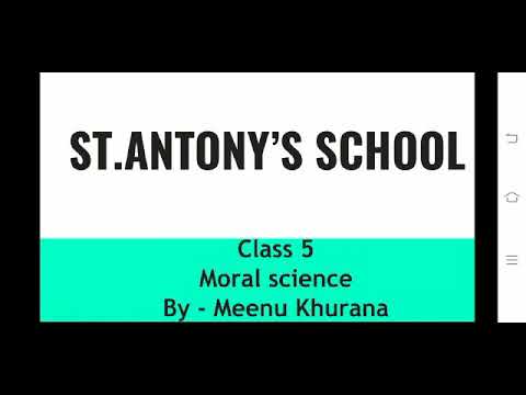 Moral Science Class-5 chapter-9 - YouTube