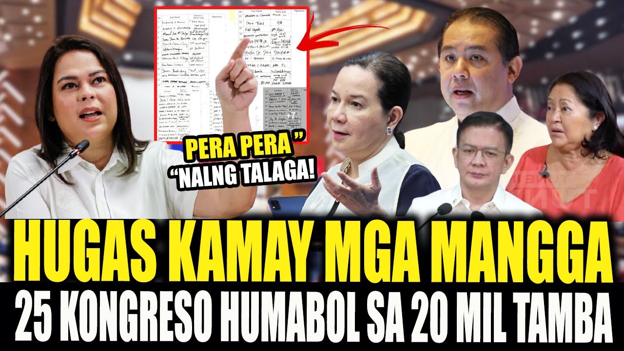 GRABE TOH! HUGAS KAMAY MGA MANGGA-gamit NAGSORRY VP SARA 25 HUMABOL PA ...