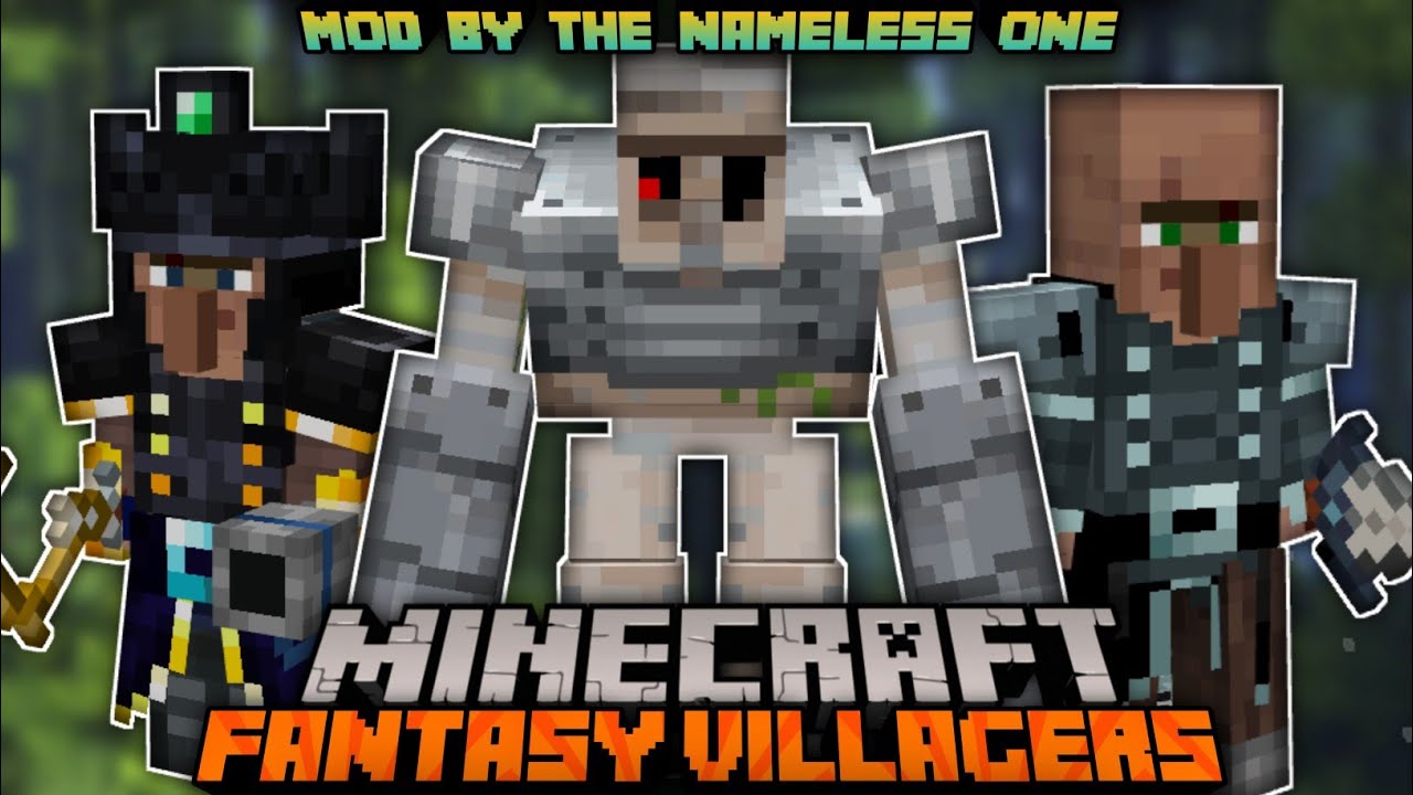 Fantasy Addon!? MCPE 1.19 Fantasy Villagers Remake Addon | Showcase ...
