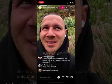 Vadik Marmeladov talking on IG LIVE (3/11/23)