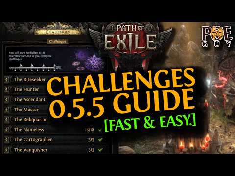 [PoE 2] - Get Your MTX & Statue Before You Quit! // - Forbidden Rites Patch 0.5.5 Challenges Guide -