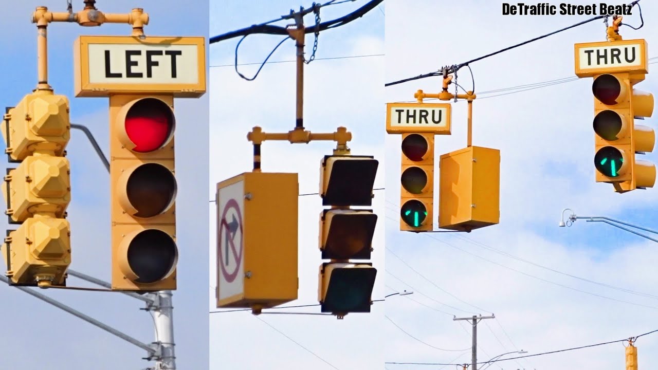 3M Traffic Lights & Left Turn Arrow Thru Signals | Vernor & Dix - YouTube