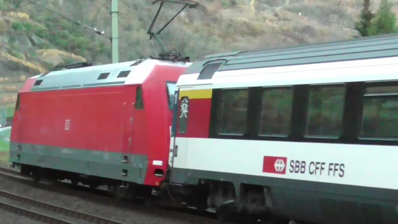 Mit 300 km/h durchs Rheintal - Schnellzug Rekord highspeed record ...