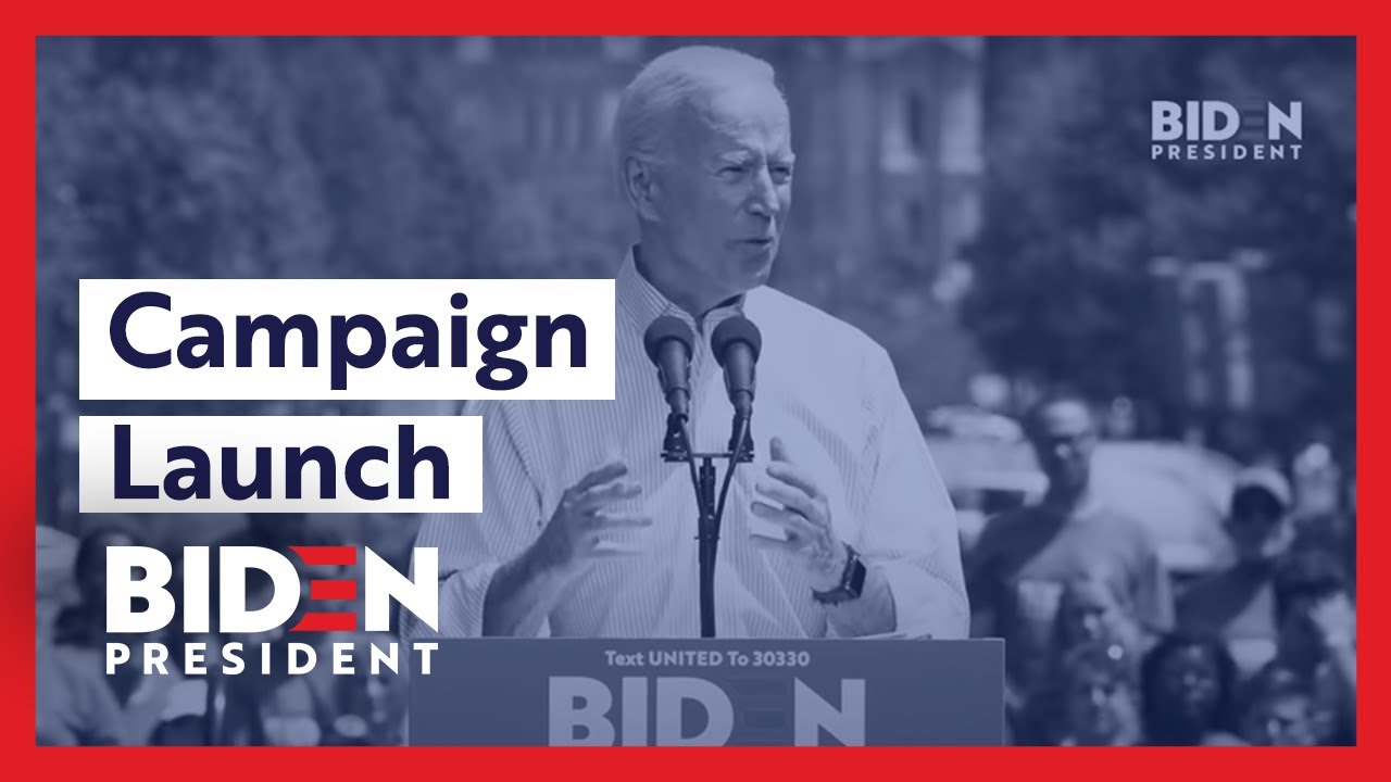 Joe Biden Officially Launches Campaign for President - YouTube