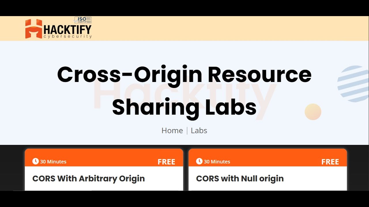 Hacktify Internship Labs Walkthrough - Part 3: CORS Labs (Final Part ...