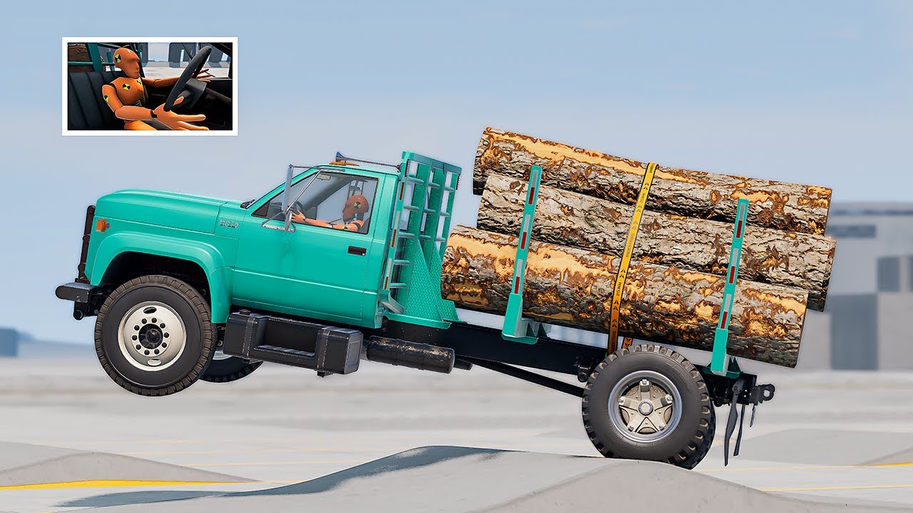 MD-Series Logging Truck Suspension Test – BeamNG.Drive - YouTube