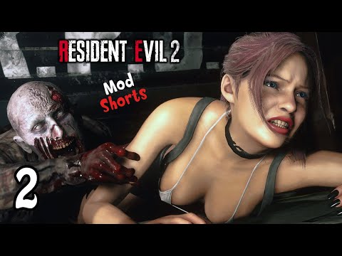 Resident Evil 2 Remake (PC) Short - Claire Pinup Noir Bikini Outfit Mod