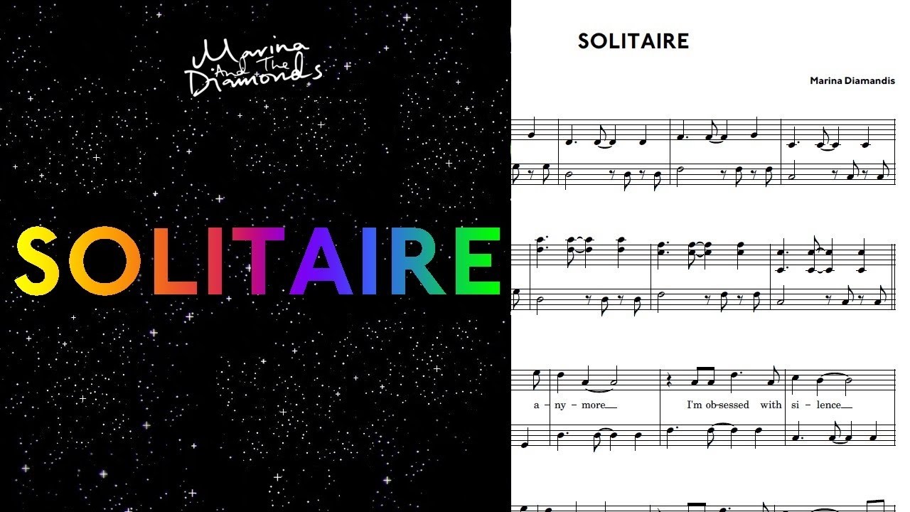 Marina and The Diamonds – Solitaire [Piano Tutorial + Sheet Music ...