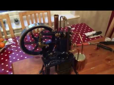 1890 Rider Ericcson Pumping Hot Air Engine Scale Model - YouTube