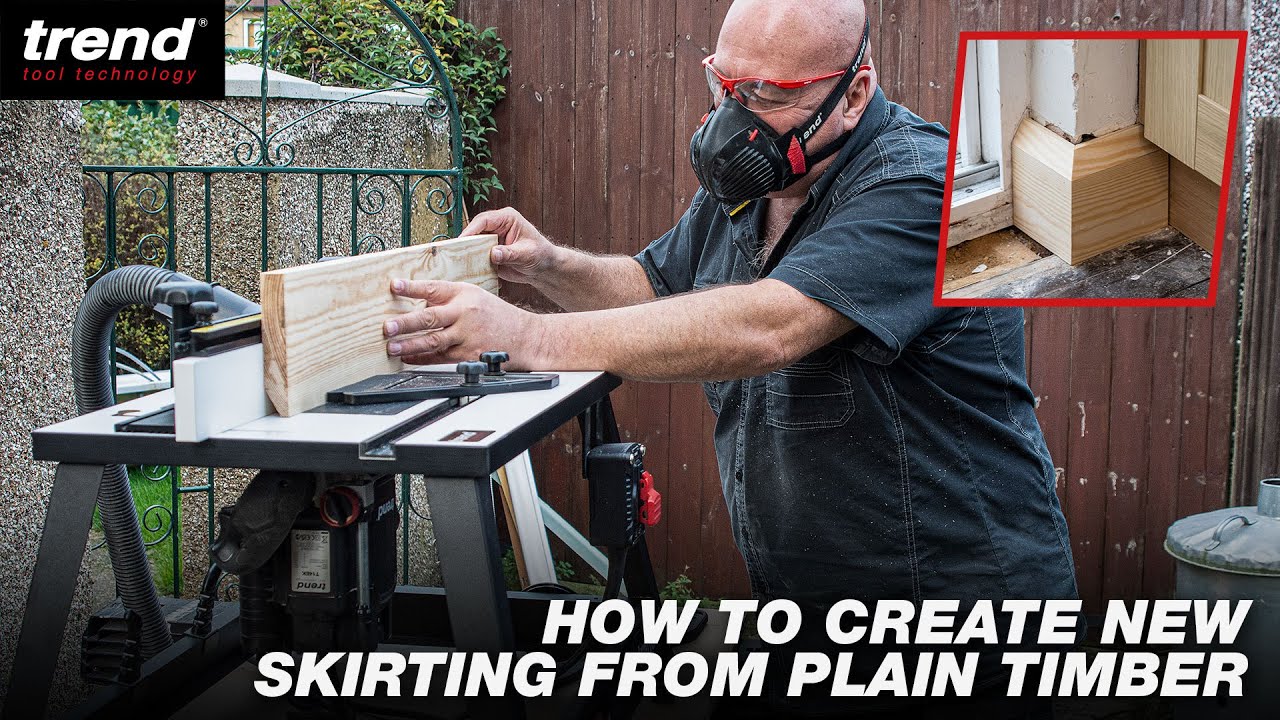 How to create new skirting from plain Timber | Trend Router Table ...