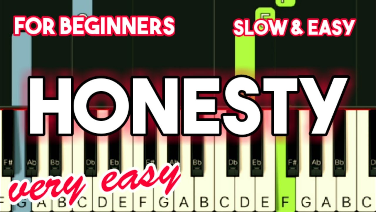 BILLY JOEL - HONESTY | SLOW & EASY PIANO TUTORIAL - YouTube