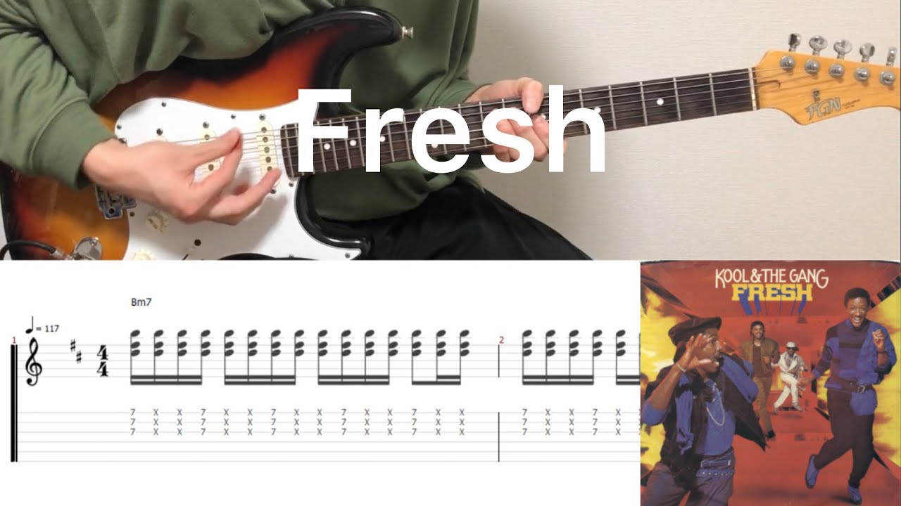 Kool & The Gang - Fresh (guitar cover with tabs & chords) - YouTube