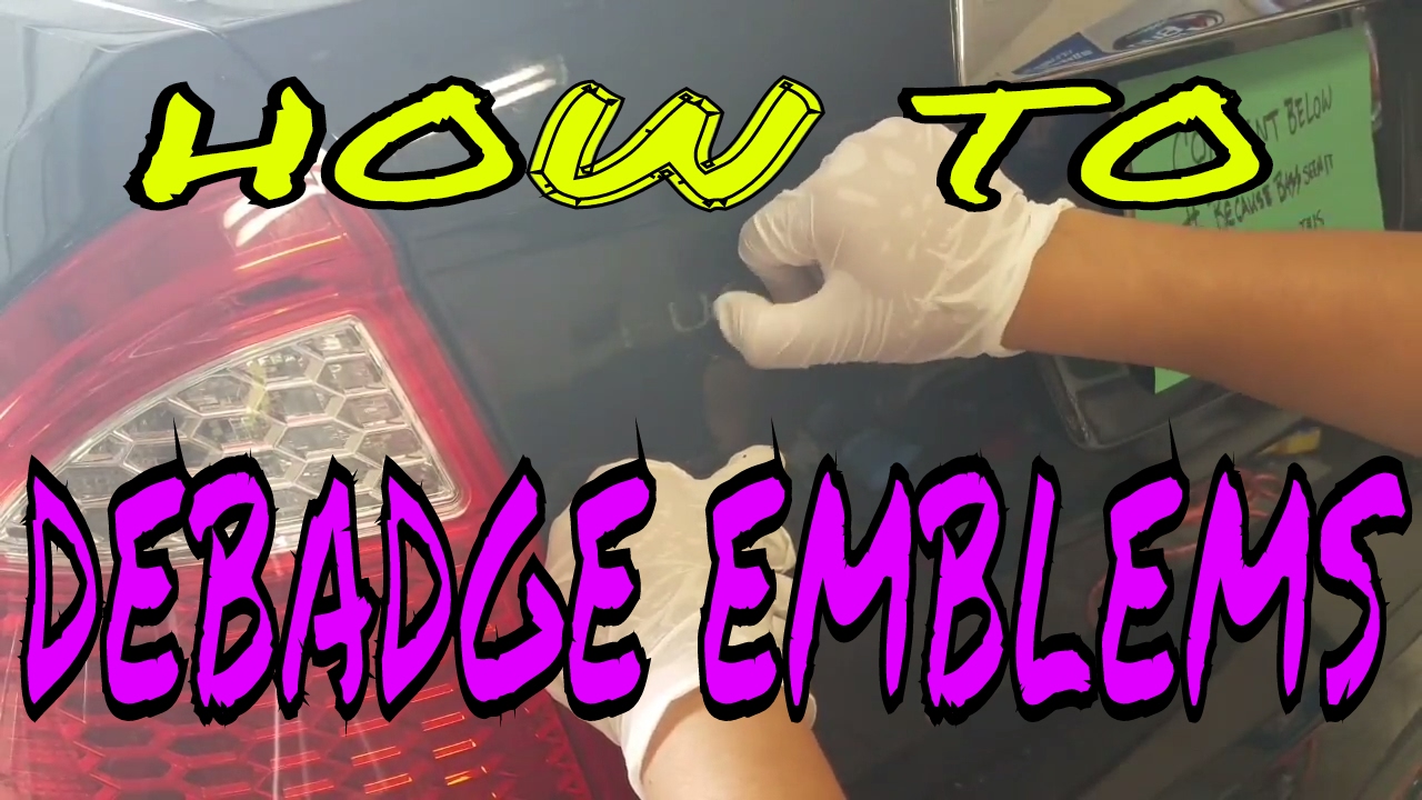 HOW TO DEBADGE EMBLEMS - YouTube