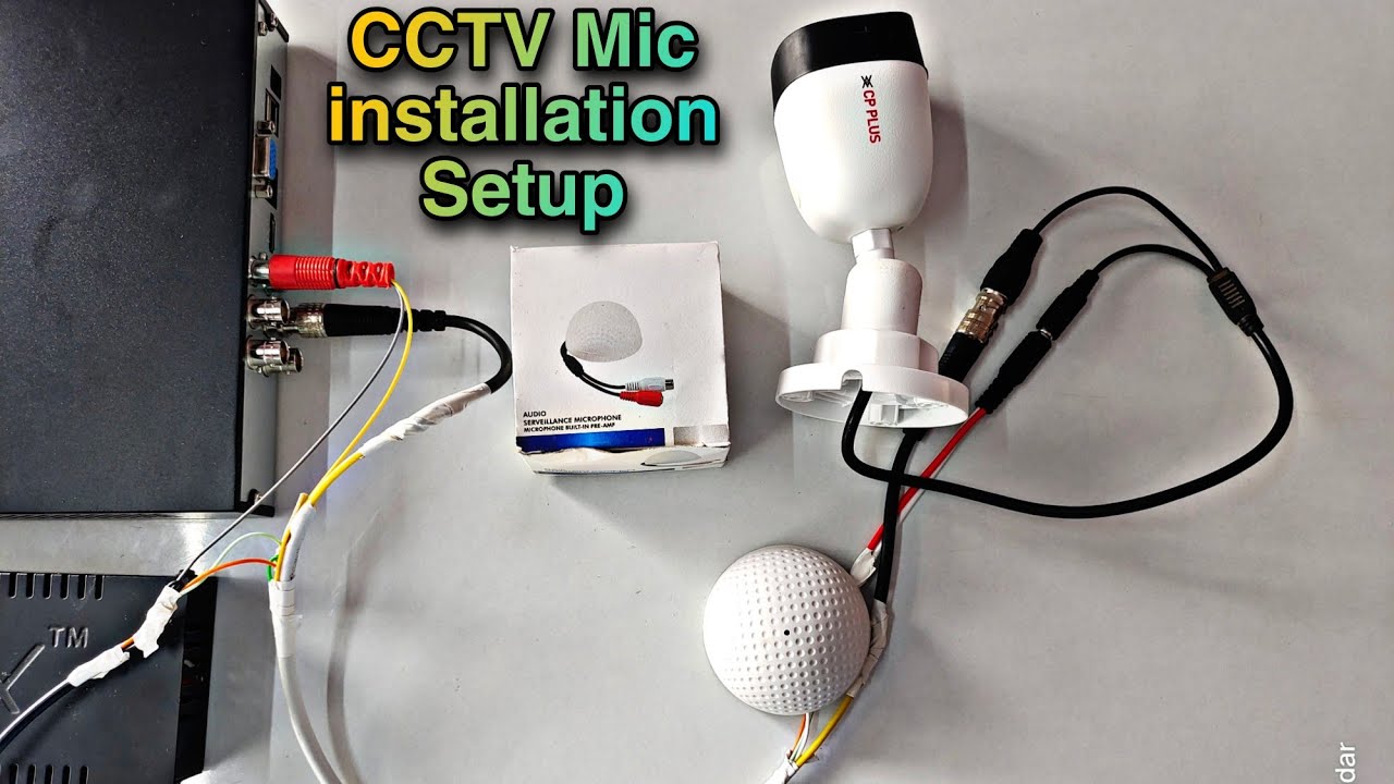 DVR मैं Mike कैसे लगाए CCTV to way talking CCTV mic connection - YouTube