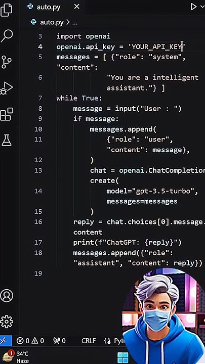 How to create your own Chatgpt Ai #python #machinelearning #ai #chatgpt ...