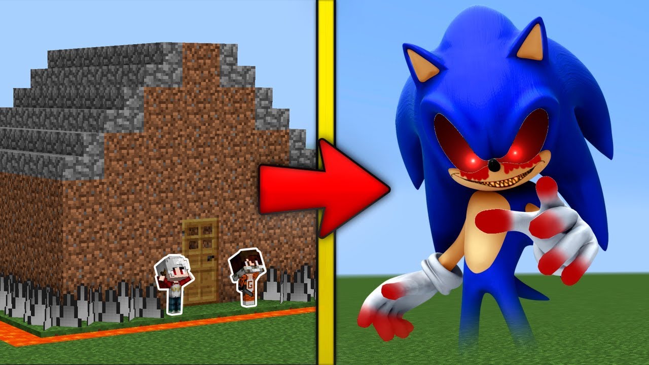 2 Noobs Protegen Su Casa De Sonic Exe La Casa Mas Segura De Tierra En