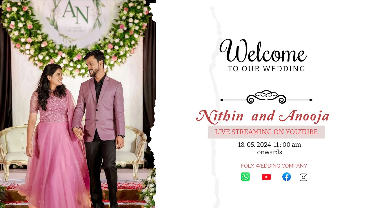 NITHIN THOMAS MATHEW & Dr. ANOOJA XAVIER || WEDDING DAY || - LIVE ...