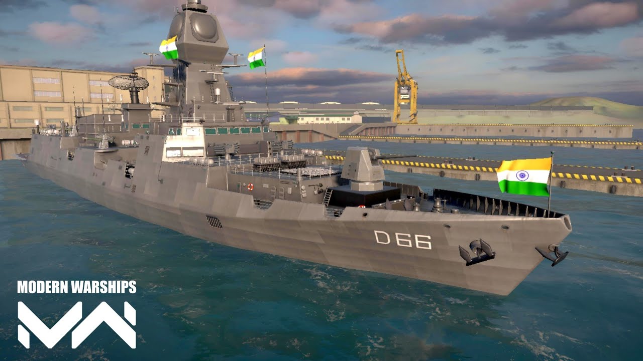INS VISAKHAPATNAM D66 first tier3 indian ship in Modern Warships - YouTube