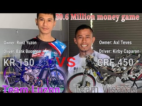 Drag Race KR150 Team Luzon vs CRF450 Team Visayas - YouTube