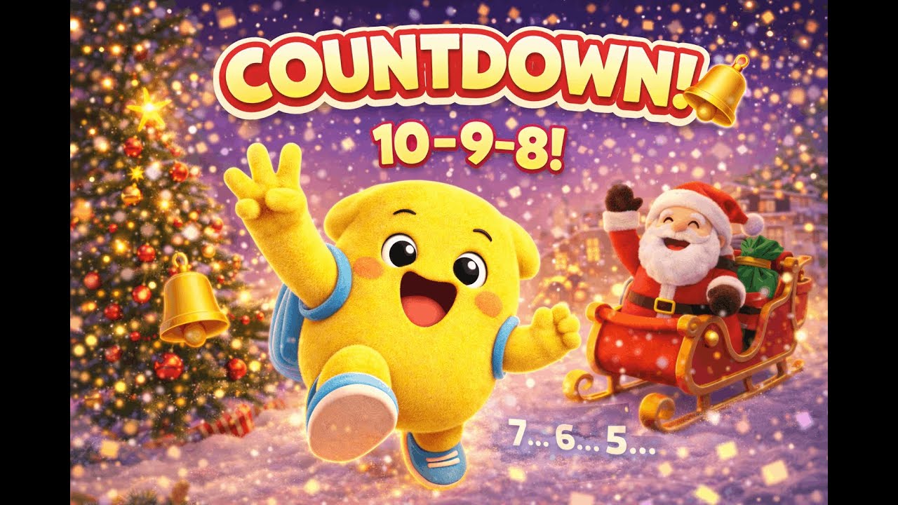 CHRISTMAS COUNTDOWN! 🎄🔔 10–9–8 Countdown Song for Kids - YouTube