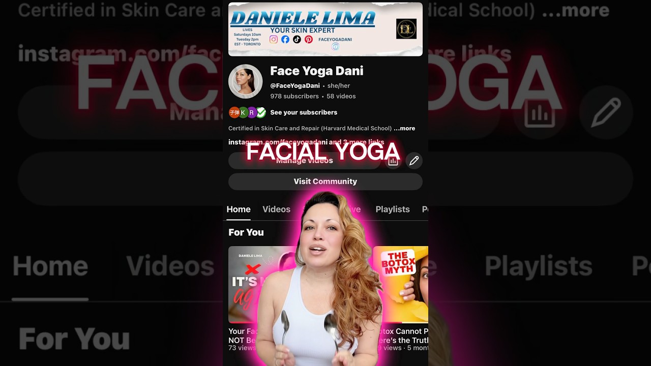 Subscribe to my channel for my Free Face Yoga Classes #guasha #faceyoga ...