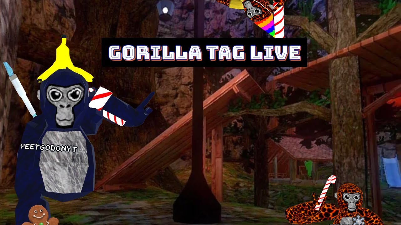 Gorilla Tag fan codes Live - YouTube